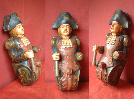 Ship's figurehead, pirate captain